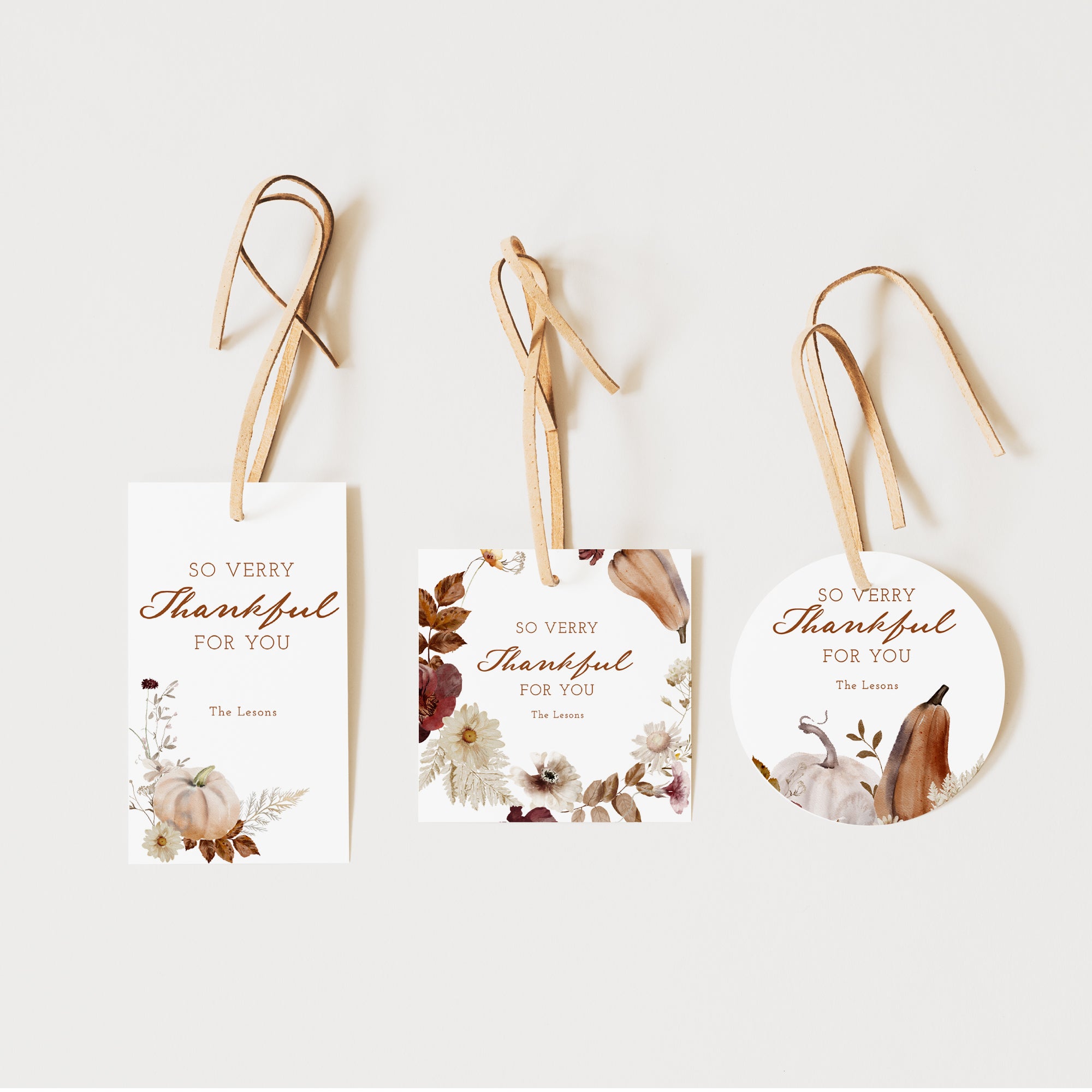 2026 Fall Pumpkin Favor Tag Template, Editable Autumn Gift Tag Printab ...